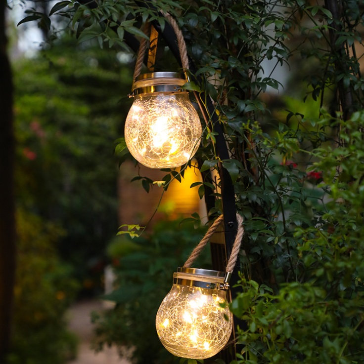 Solar Light String Glass Lantern Outdoor String Light | Litel Technology